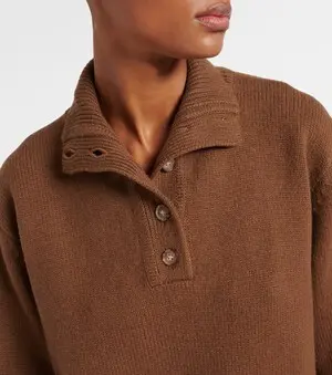 NILI LOTAN Renata Cashmere Sweater - Brown