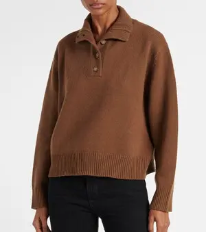 NILI LOTAN Renata Cashmere Sweater - Brown
