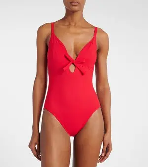 KARLA COLLETTO Lenora Ribbon Swimsuit - Red