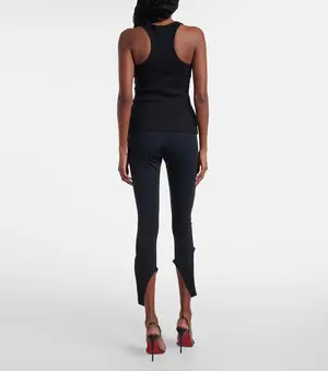 COURREGES Courrèges Ribbed-knit Tank Top