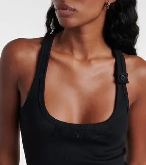 COURREGES Courrèges Ribbed-knit Tank Top