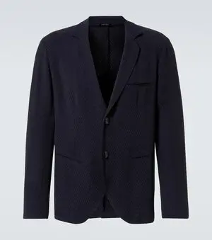 Giorgio Armani Chevron Jacquard Blazer