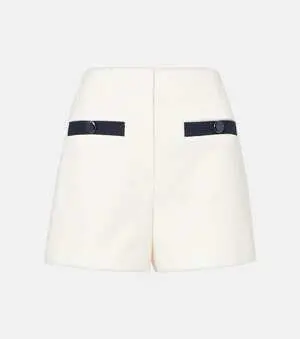 Veronica Beard Gershwin Cotton-blend Shorts - White
