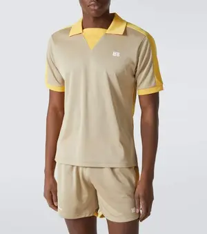 WALES BONNER Logo Colorblocked Polo Shirt