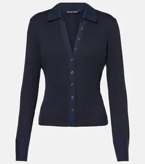 Veronica Beard Scottie Cotton-blend Top