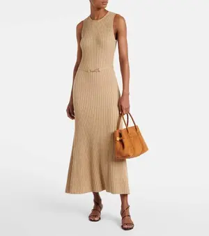 Loro Piana Ghiera Small Leather Tote Bag - Brown