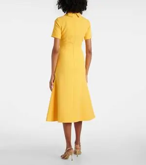 EMILIA WICKSTEAD Eman Crêpe Cocktail Dress - Yellow