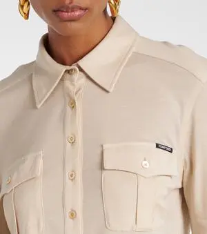 TOM FORD Jersey Top - Beige