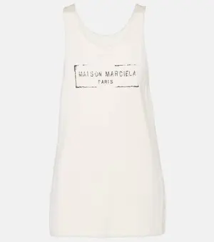 Mm6 Maison Margiela Logo Camis Tanks For Women