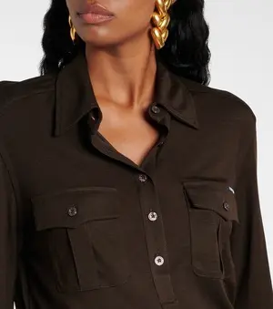 TOM FORD Jersey Top - Brown