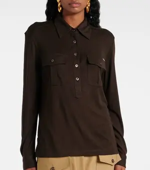 TOM FORD Jersey Top - Brown