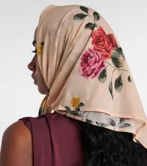 Magda Butrym Floral Silk-blend Scarf