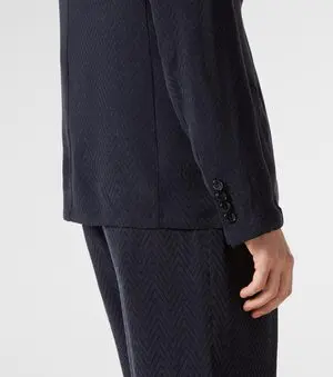 Giorgio Armani Chevron Jacquard Blazer