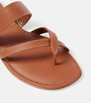 Manolo Blahnik Susacru Leather Sandals