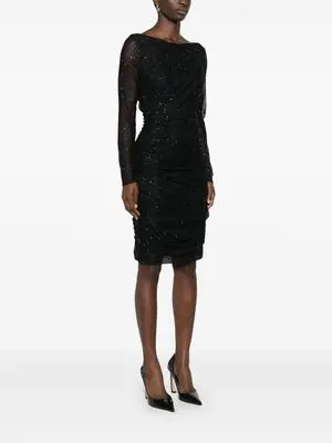 Talbot Runhof Glitter-detailed Mini Dress