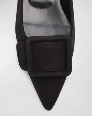 Manolo Blahnik Manolo Blahnik Maysale Ballerina Flats Black