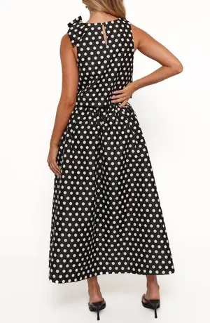 PETAL & PUP Polka Dot Sleeveless Top And Maxi Skirt Set