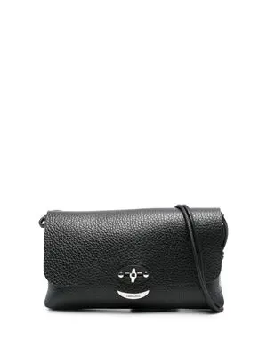 ZANELLATO Lettera Grained-leather Crossbody Bag