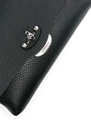 ZANELLATO Lettera Grained-leather Crossbody Bag