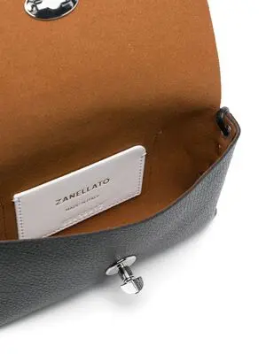 ZANELLATO Lettera Grained-leather Crossbody Bag