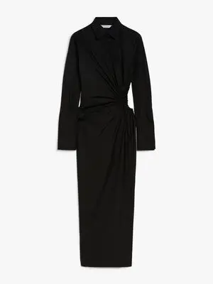 Max Mara Cotton Poplin Fitted Dress