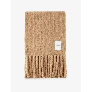 JOSEPH Bouclé Heavyweight Wool-blend Knitted Scarf - Camel