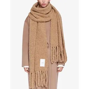 JOSEPH Bouclé Heavyweight Wool-blend Knitted Scarf