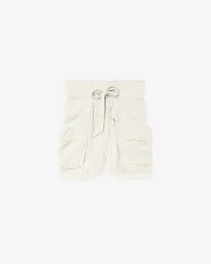 ETOILE Sereni Crinkled Relaxed Fit Shorts With Drawstring Waist