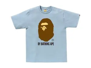 A BATHING APE By Bathing Ape Logo Tee Shirt - Sax