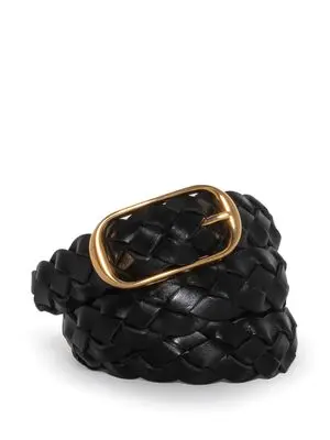 NILI LOTAN Branded Belt - Black