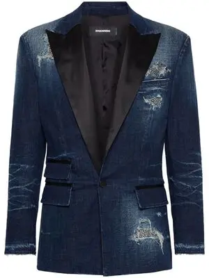 Dsquared2 Denim Blazer - Blue