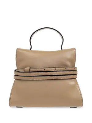 Moschino Small Tie Me Shoulder Bag - Neutrals