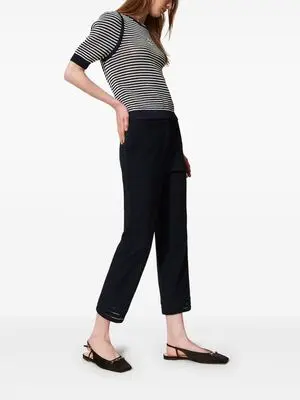 TWINSET Embroidered Straight-leg Trousers