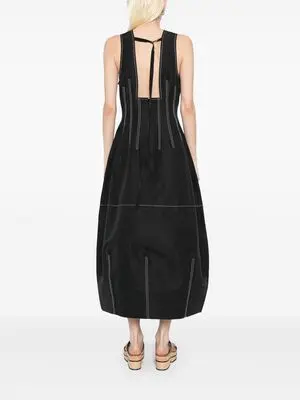LEE MATHEWS V-neck Midi Dress