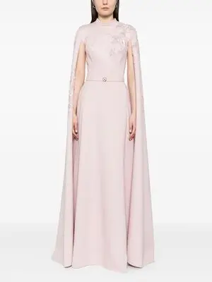 SAIID KOBEISY Floral Embroidered Kaftan