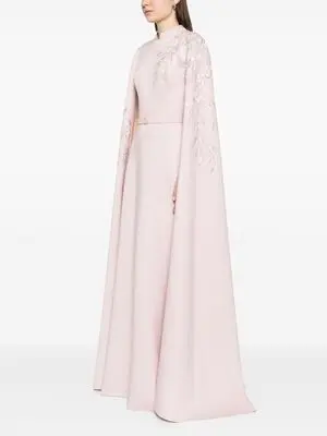 SAIID KOBEISY Floral Embroidered Kaftan