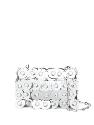 Rabanne Sequined Mini Bag - Silver