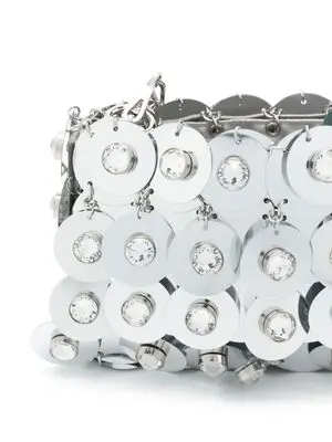 Rabanne Sequined Mini Bag - Silver
