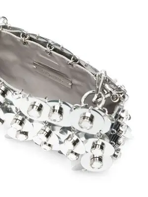 Rabanne Sequined Mini Bag - Silver
