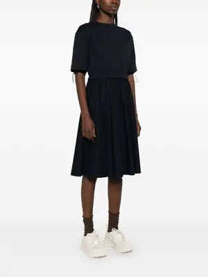 Moncler Cotton Midi Dress - Blue