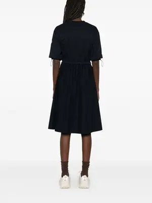 Moncler Cotton Midi Dress - Blue