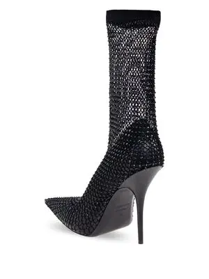 Balenciaga 110mm Avenue Fishnet Booties