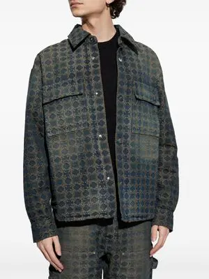 Amiri Ma Quad Jacquard Denim Jacket