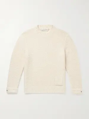 GOD'S TRUE CASHMERE Cashmere-blend Bouclé Sweater - Neutrals