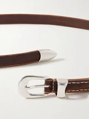 Our Legacy 2cm Full-grain Leather Belt - Brown