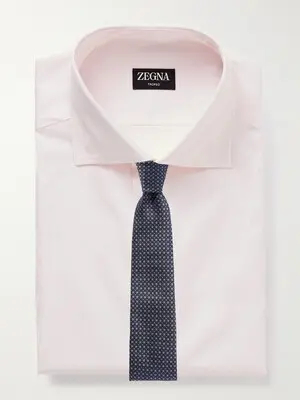 Zegna Cutaway-collar Pinstriped Trofeo™ Comfort Shirt - Pink
