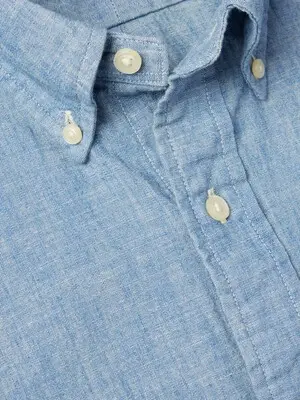 Polo Ralph Lauren Button-down Collar Cotton-chambray Shirt - Blue
