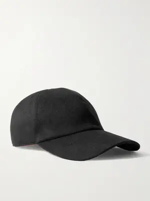 Loro Piana Ivy Cashmere Baseball Cap - Black