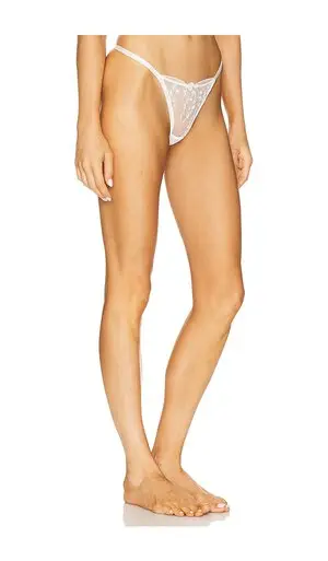 KAT THE LABEL Sofia Thong - White