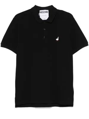 Moschino Cotton Polo Shirt - Black